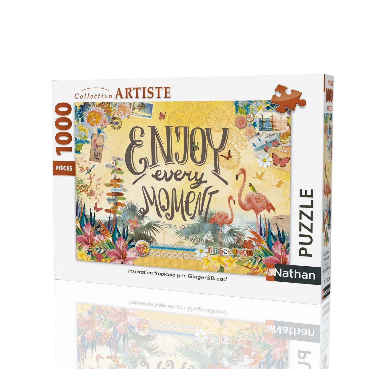 Puzzle 1000 pièces Nathan - Inspiration tropicale - La Grande Récré
