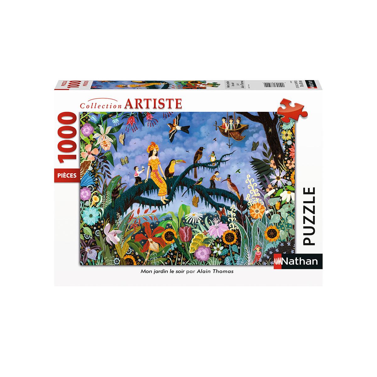 Puzzle Nathan 1000 Pièces - Mon jardin le soir - La Grande Récré