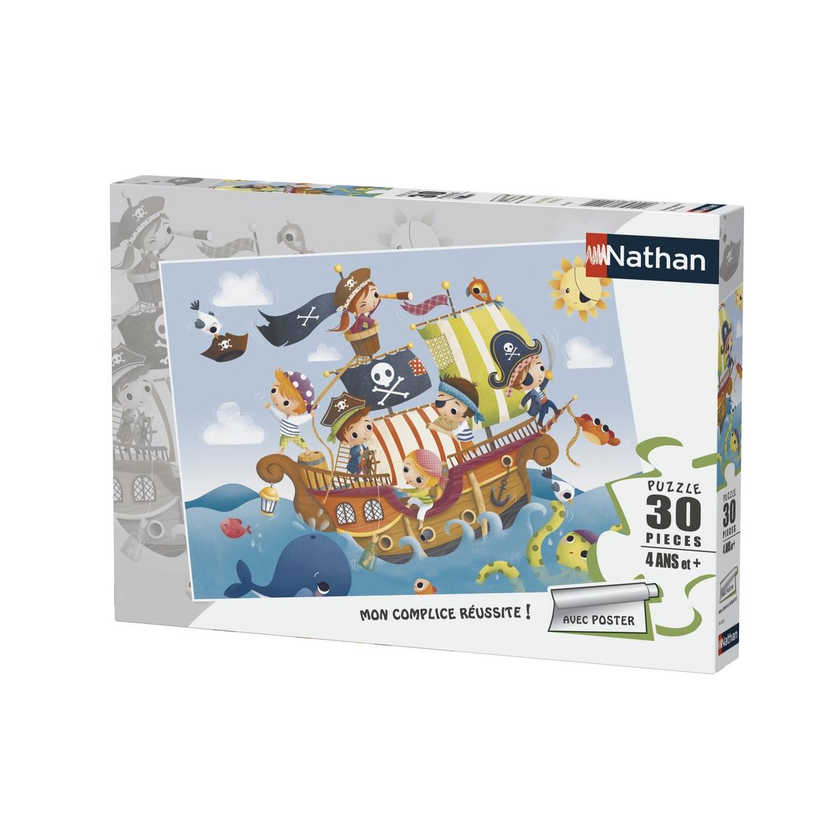 Puzzle Nathan 30 Pièces - Les petits pirates - La Grande Récré