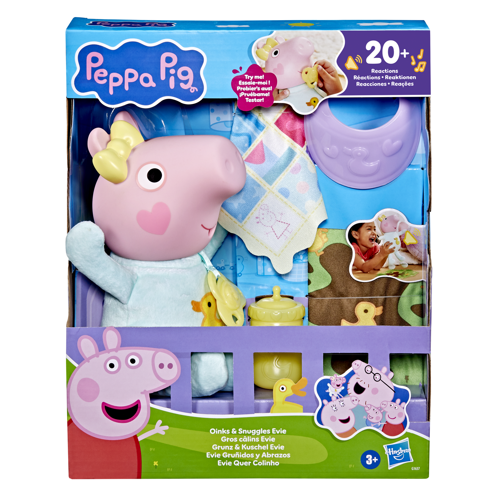 Gros câlins Evie - Petite sœur de Peppa Pig - La Grande Récré
