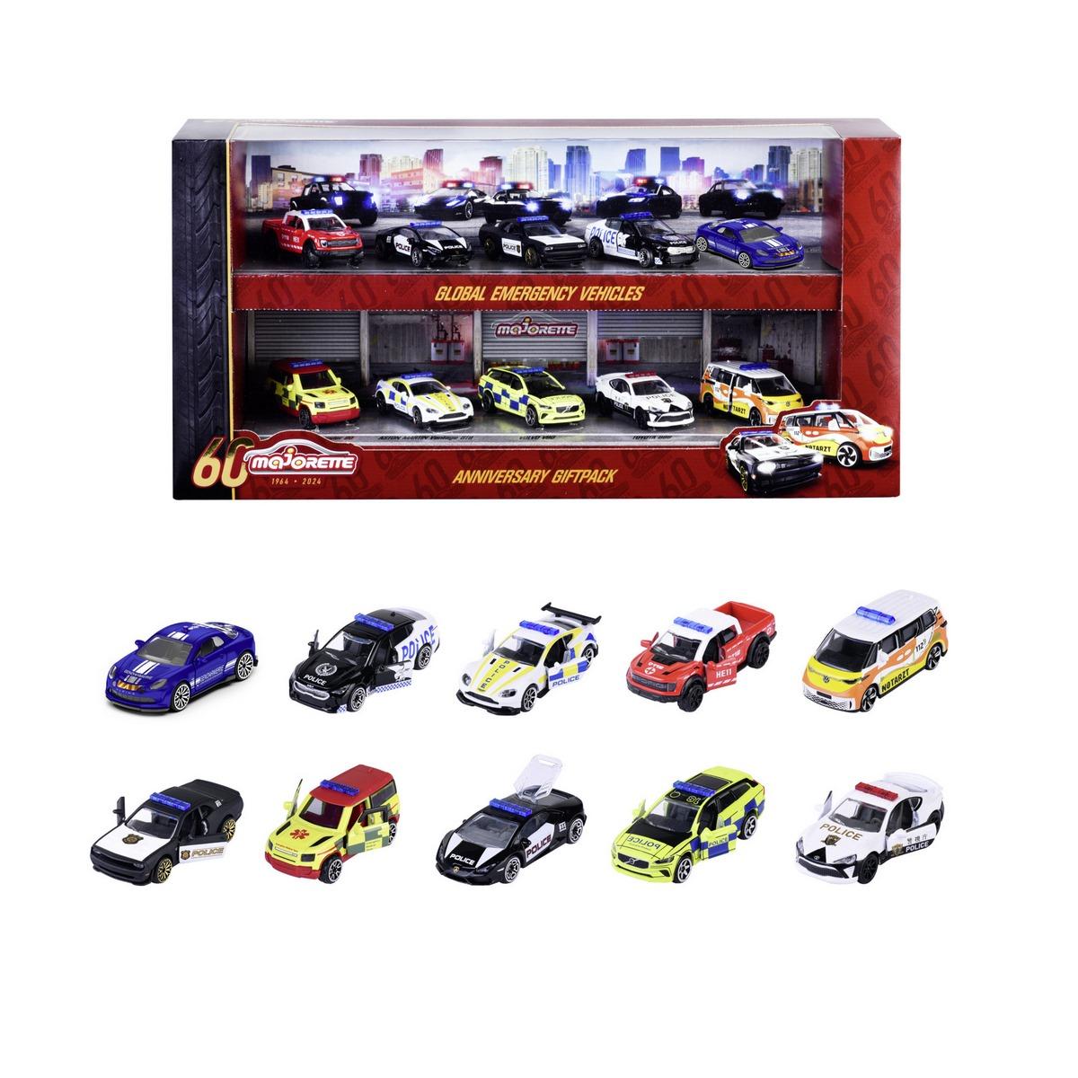 Coffret voiture Majorette police et secours - Majorette 60 ans - La ...
