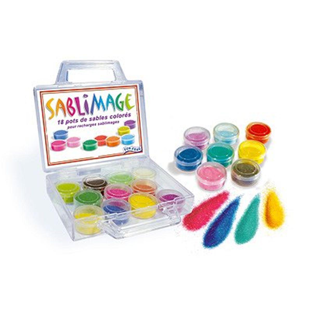 Sablimage Valisette recharge de 22 pots de sable - La Grande Récré