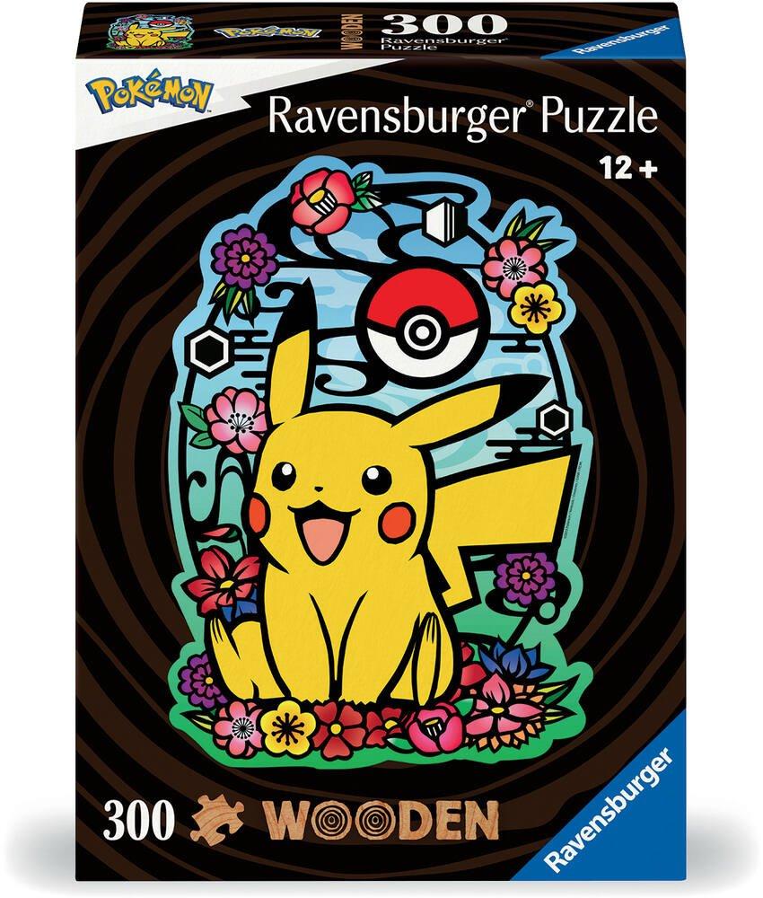 Puzzle en bois 300 pièces Forme Pikachu Pokémon - La Grande Récré