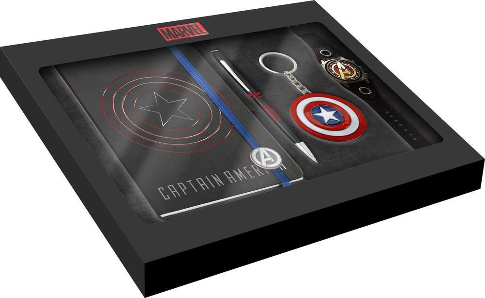 Coffret Marvel 4 Pièces - Carnet, Porte-clés, Montre, Stylo - La Grande ...