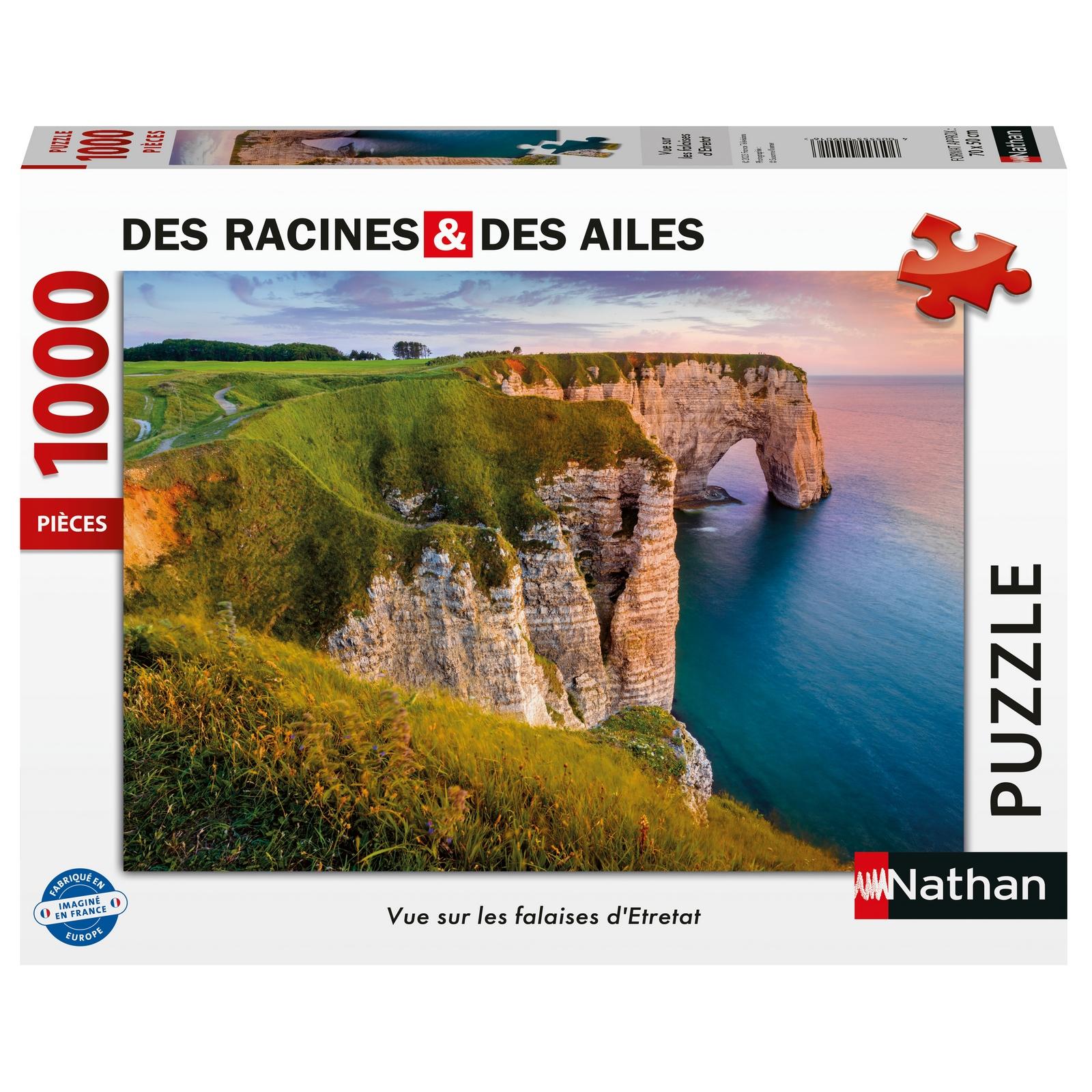Puzzle 1000 pièces Vue surles falaises d'Etretat - Collection Des ...