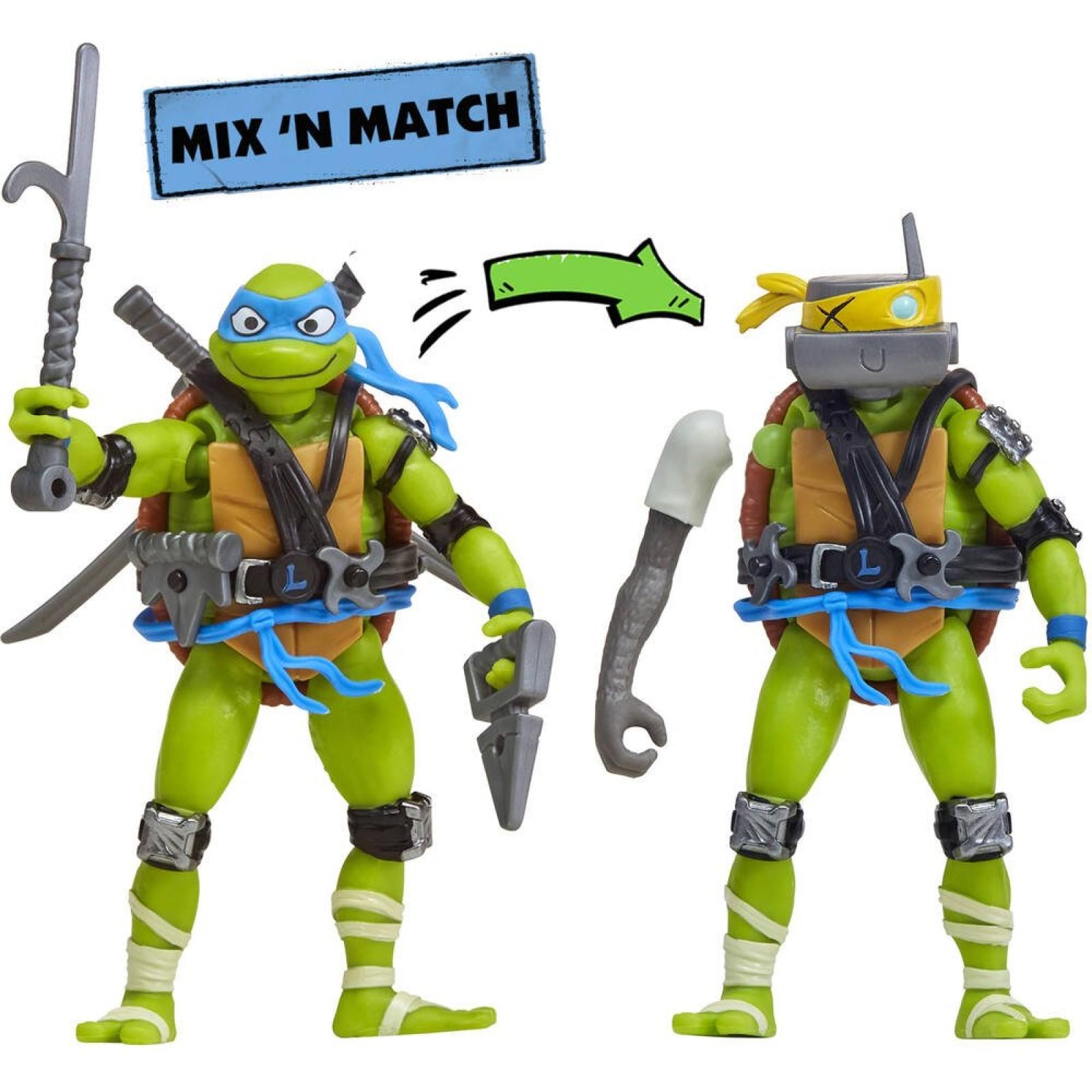 Figurine Tortues Ninja Mix and Match 12cm - La Grande Récré