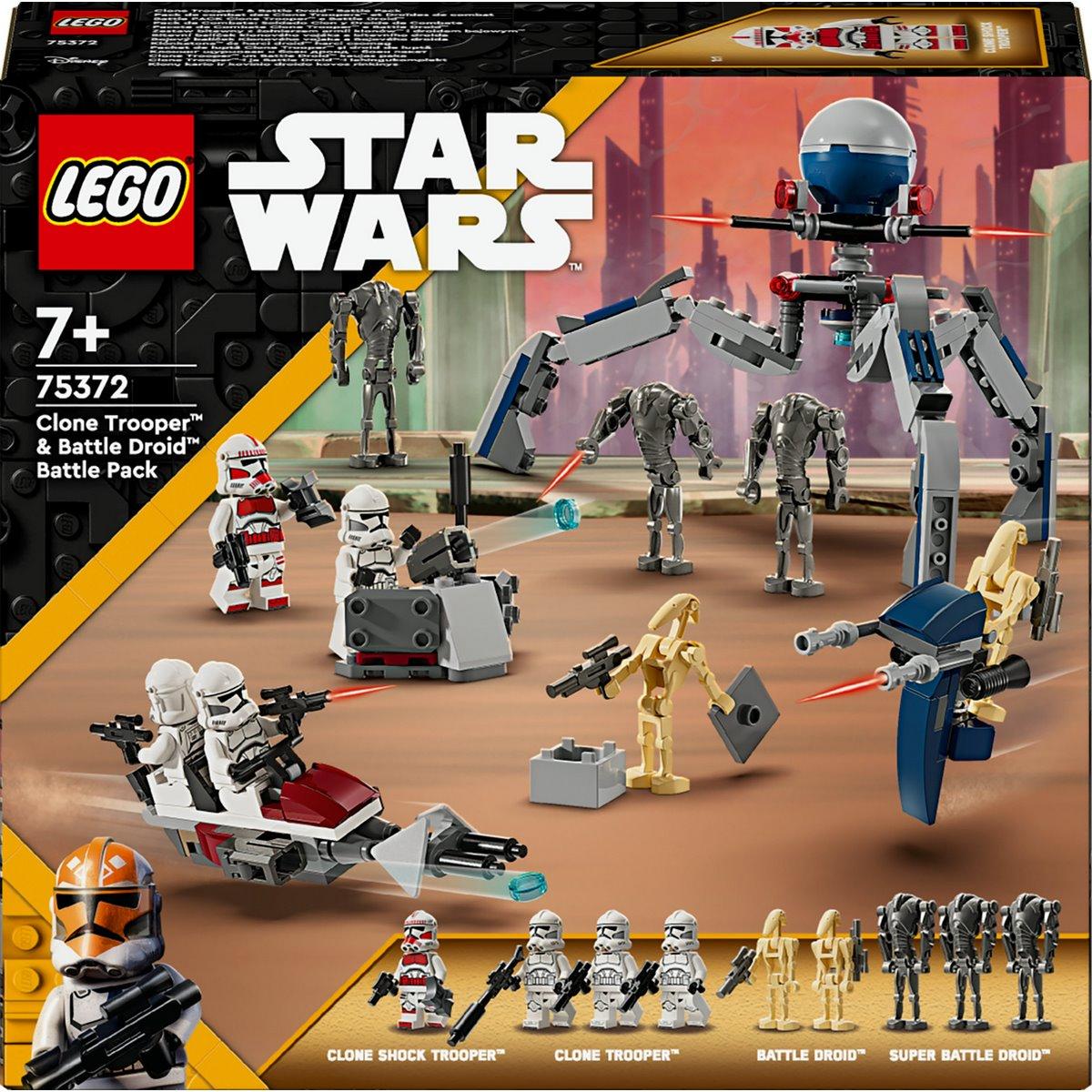 Pack de combat des clones Troopers et Droïdes de combat Lego Star Wars ...