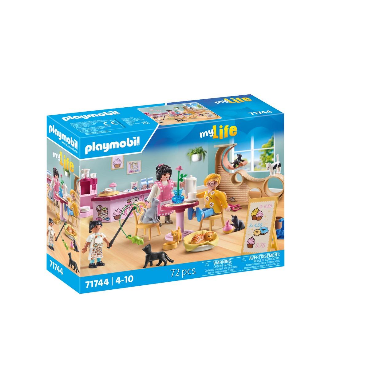 Bar à chats avec 6 chats et personnages Playmobil My Life 71744 - La ...
