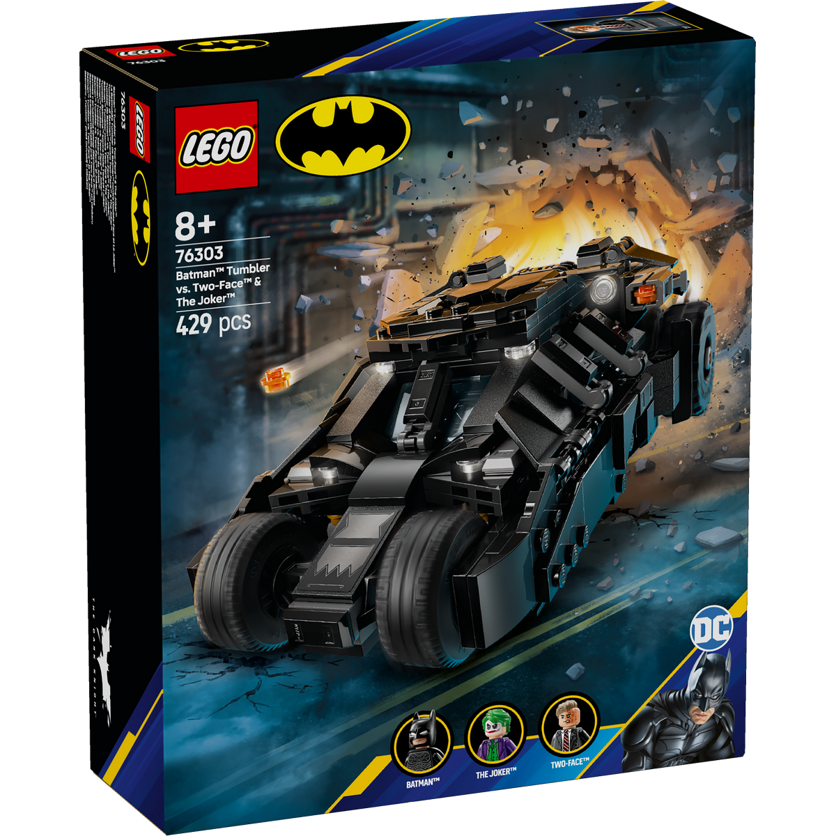 La Batmobile Tumbler de Batman contre Double-Face et Le Joker LEGO DC ...