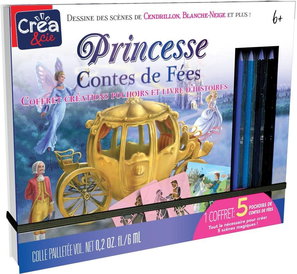 Coffret Princesse Contes De Fées Cendrillon - Activité Dessin Et Color ...