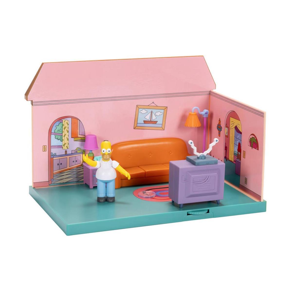 La maison des Simpsons - Diorama Salon avec figurine Homer - La Grande Récré