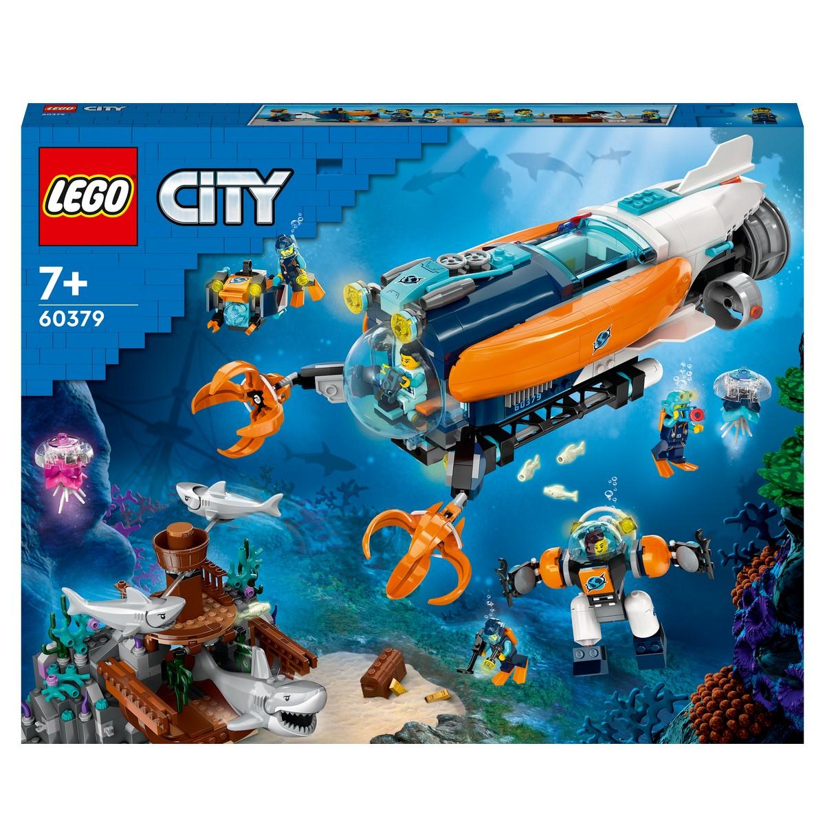 Sous-marin exploration en eaux profondes Lego City 60379 - La Grande Récré